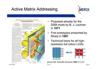 Merck Chemicals - 100 Years of Liquid Crystals at Merck | PDF