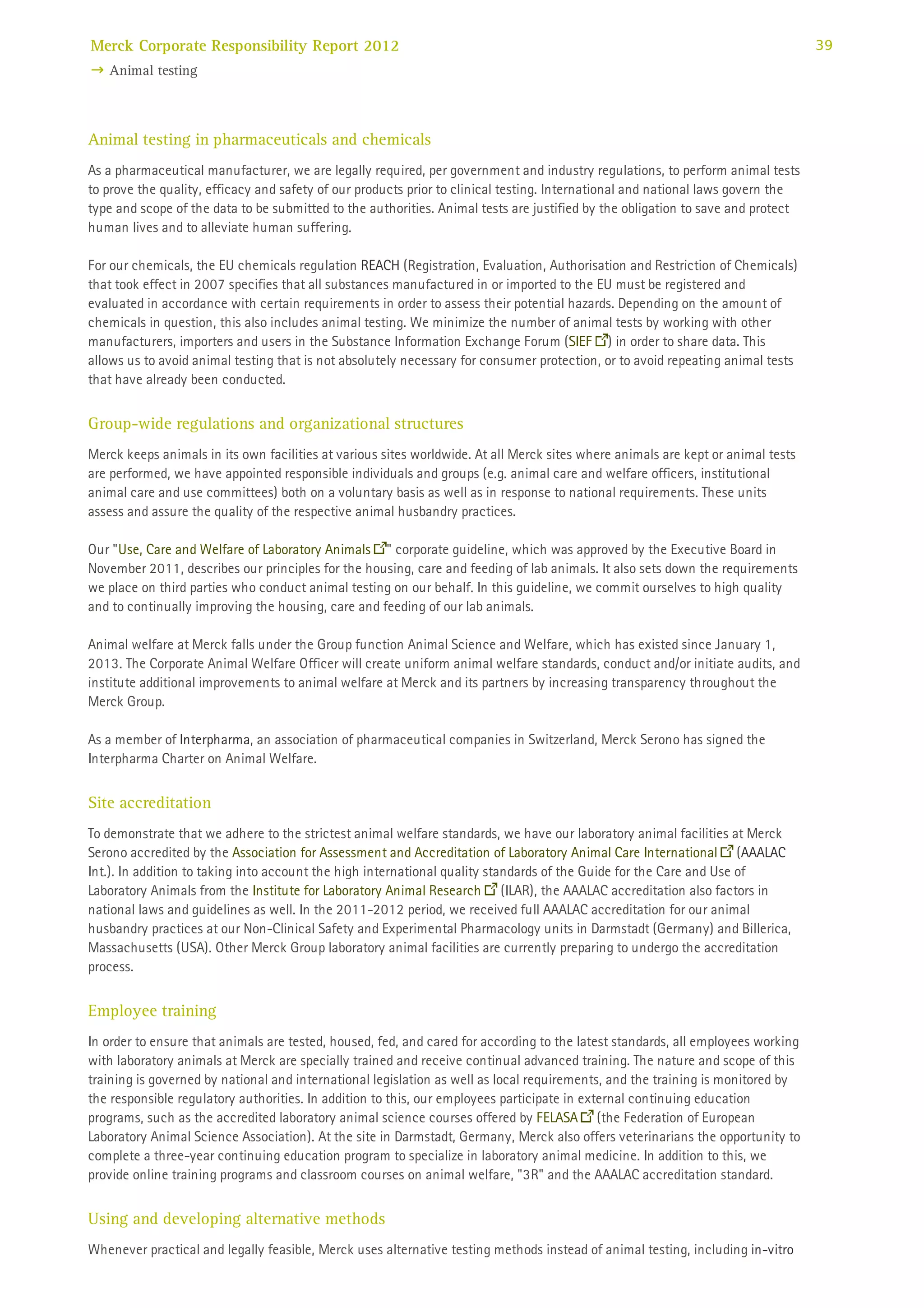 Merck corporate social responsibility - Merck CSR report 2012 | PDF