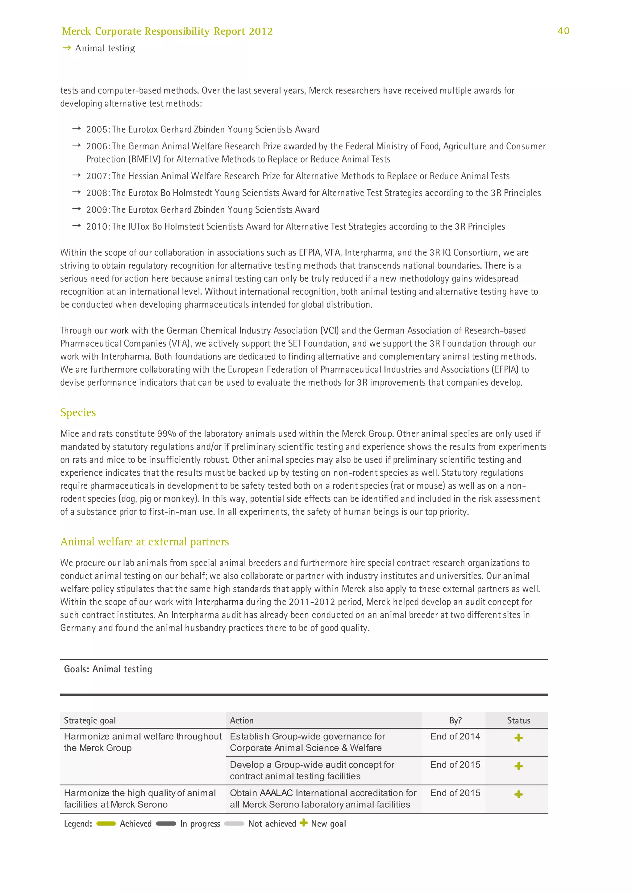 Merck corporate social responsibility - Merck CSR report 2012 | PDF