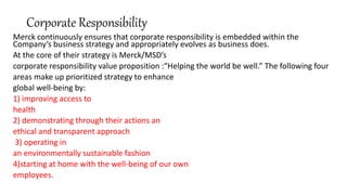 Merck csr | PPT
