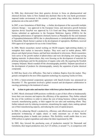 Merck group 7 strategic_mgmt | PDF | Pharmaceutical Industry | Industries