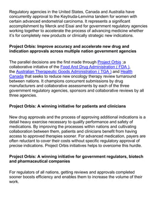 Merck Keytruda and Eisai Lenvima Achieve Triple Approval In Oncology ...