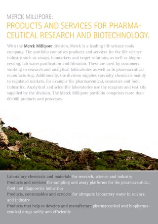 Merck facts and figures - Merck company profile 2012 | PDF ...