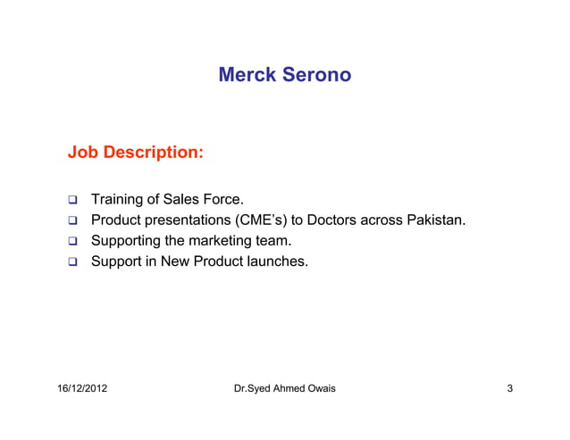 Merck Serono Pakistan | PPT