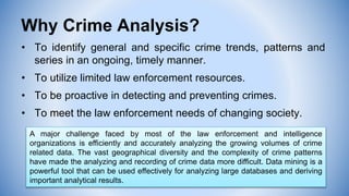 Crime Analytics: Analysis of crimes through news paper articles | PPTX