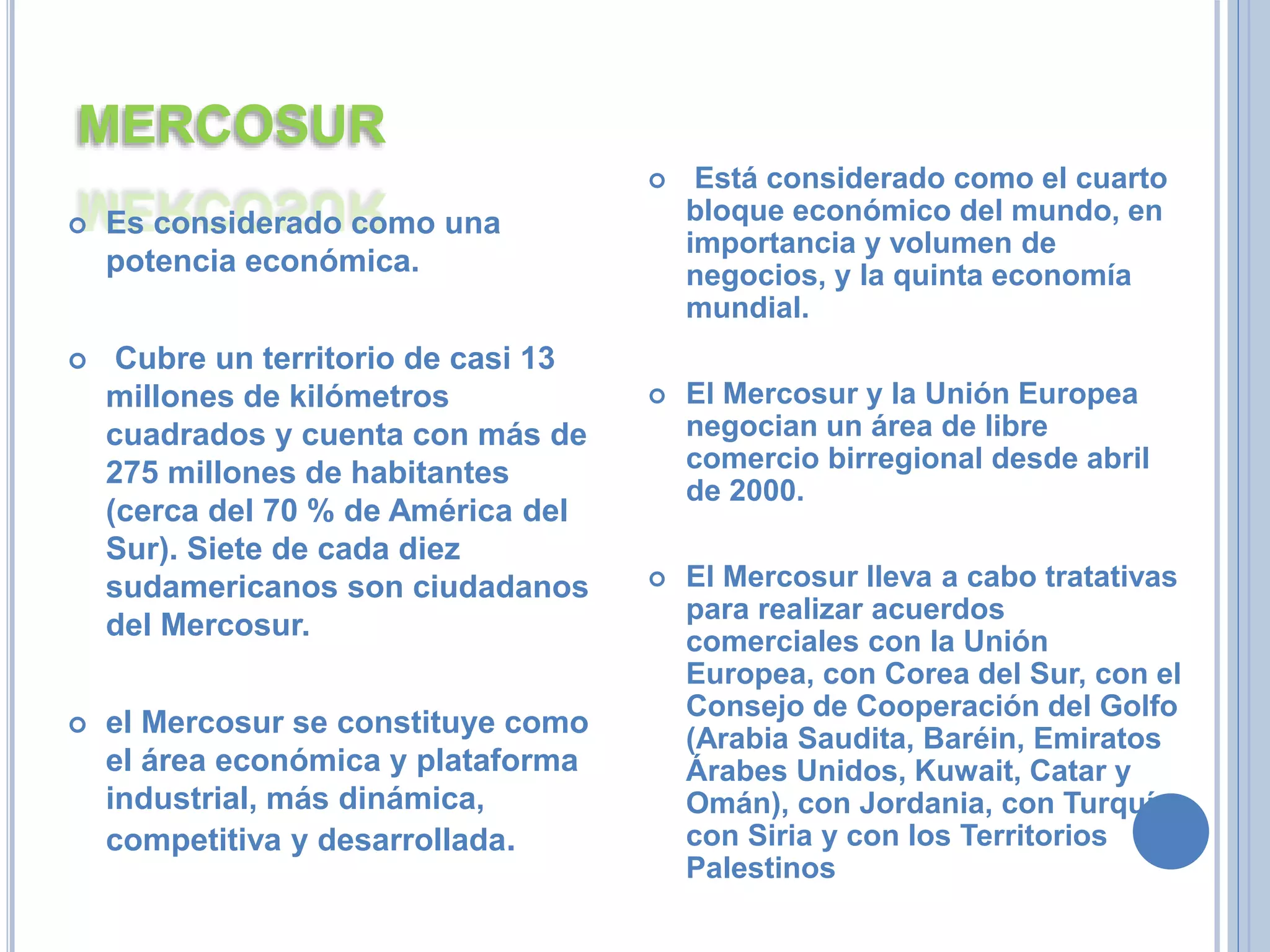 Mercosur y unasur | PPT
