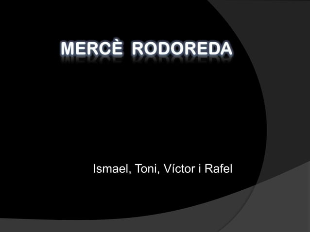 Mercè rodoreda | PPT