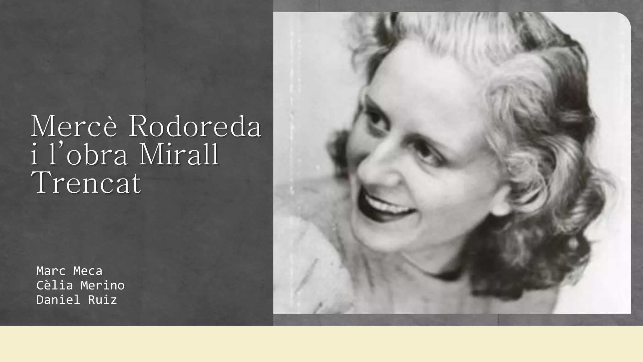 Mercè rodoreda i l’obra mirall trencat | PDF