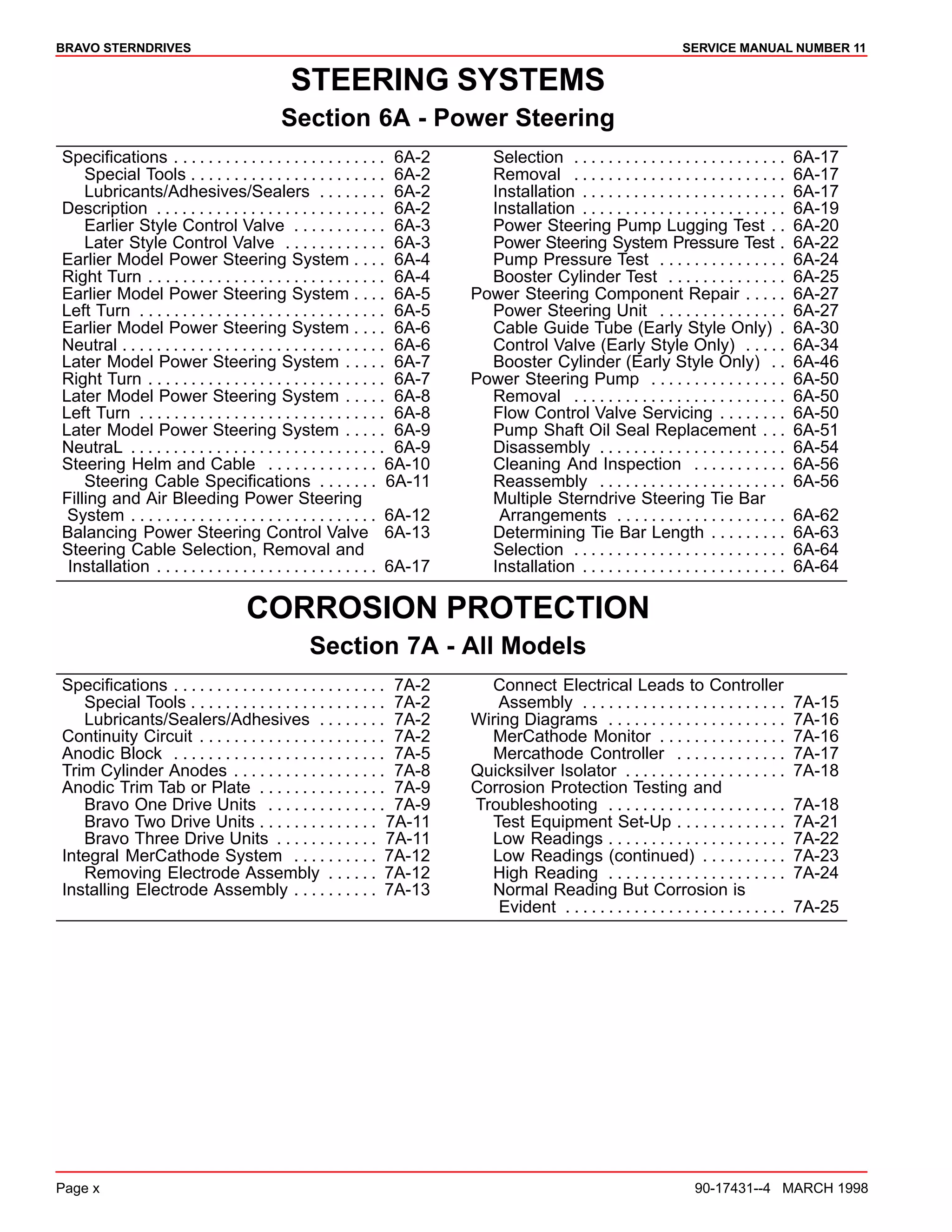 Mercruiser #11 bravo three sterndrive unit service repair manual ...
