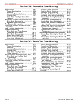 Mercruiser #11 bravo three sterndrive unit service repair manual ...