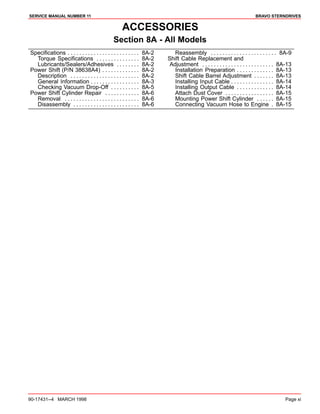 Mercruiser #11 bravo transom assembly (magnum) service repair manual ...