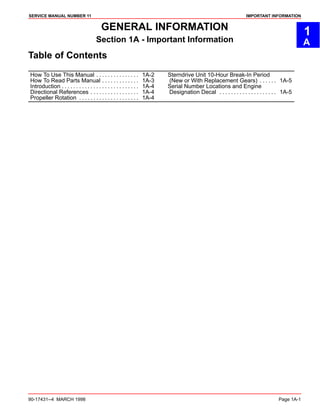 Mercruiser #11 bravo transom assembly (magnum) service repair manual ...
