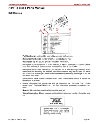Mercruiser #11 bravo transom assembly (magnum) service repair manual ...