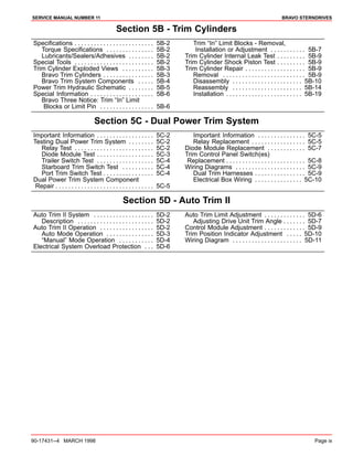 Mercruiser #11 bravo transom assembly (magnum) service repair manual ...