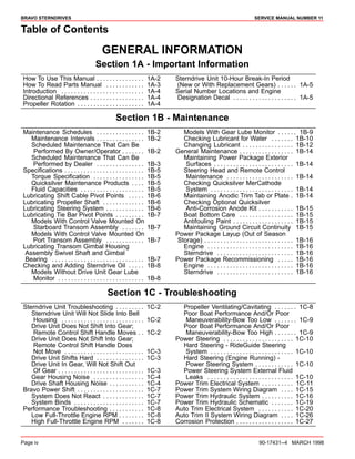 Mercruiser #11 bravo transom assembly (standard) service repair manual ...