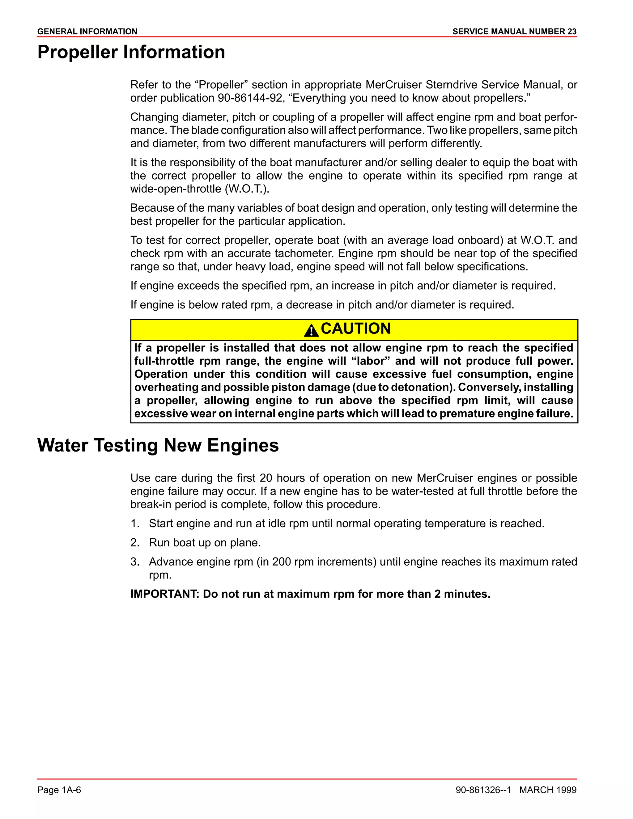 Mercruiser marine engines mie 454 mag mpi horizon service repair manual ...