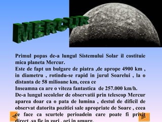 Planeta Mercur | PPT