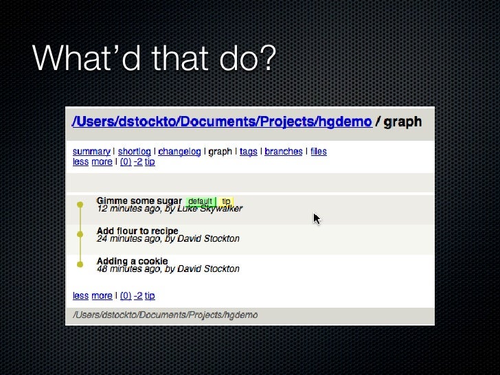 Mercurial Distributed Version Control