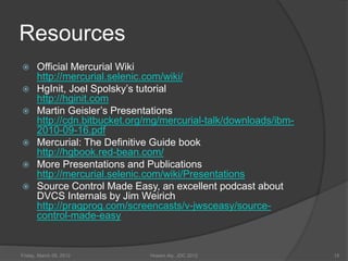 Mercurial DVCS | PPTX