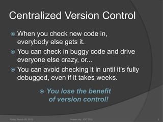 Mercurial DVCS | PPTX