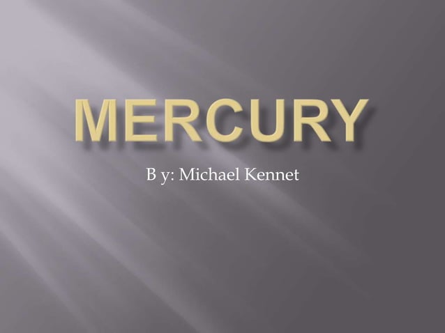 Mercury | PPTX | Chemistry | Science
