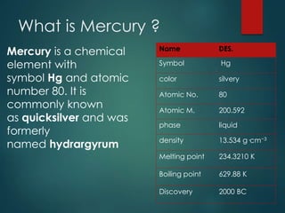 Mercury - Hg | PPTX