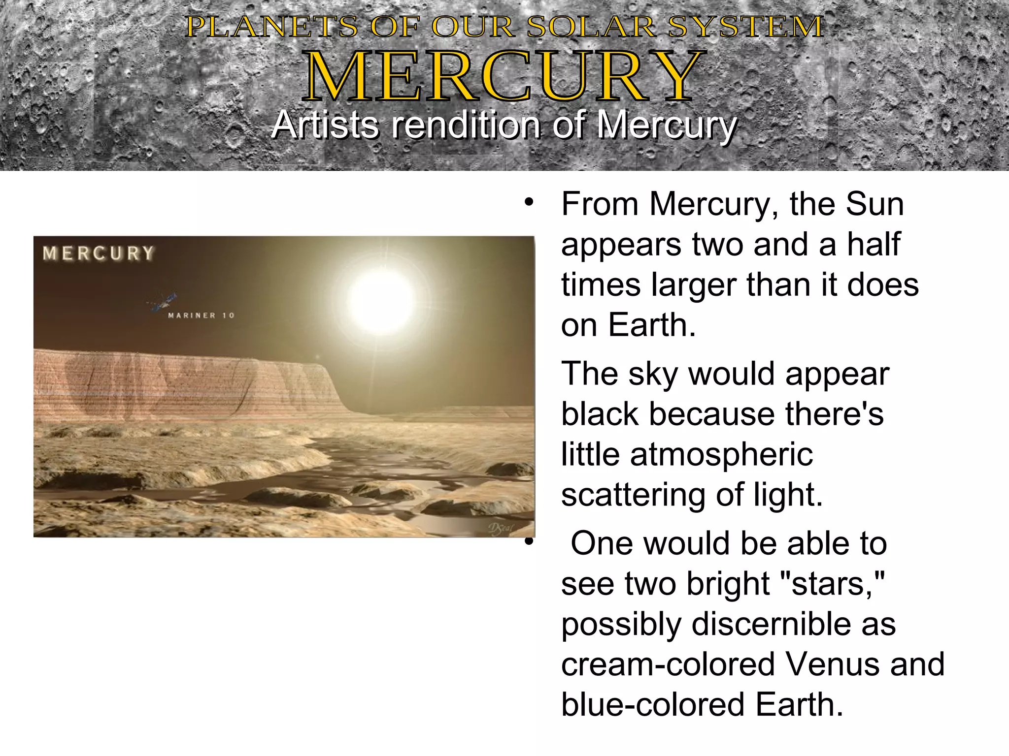 Planet Mercury | PPT