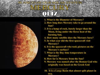 Planet Mercury | PPT