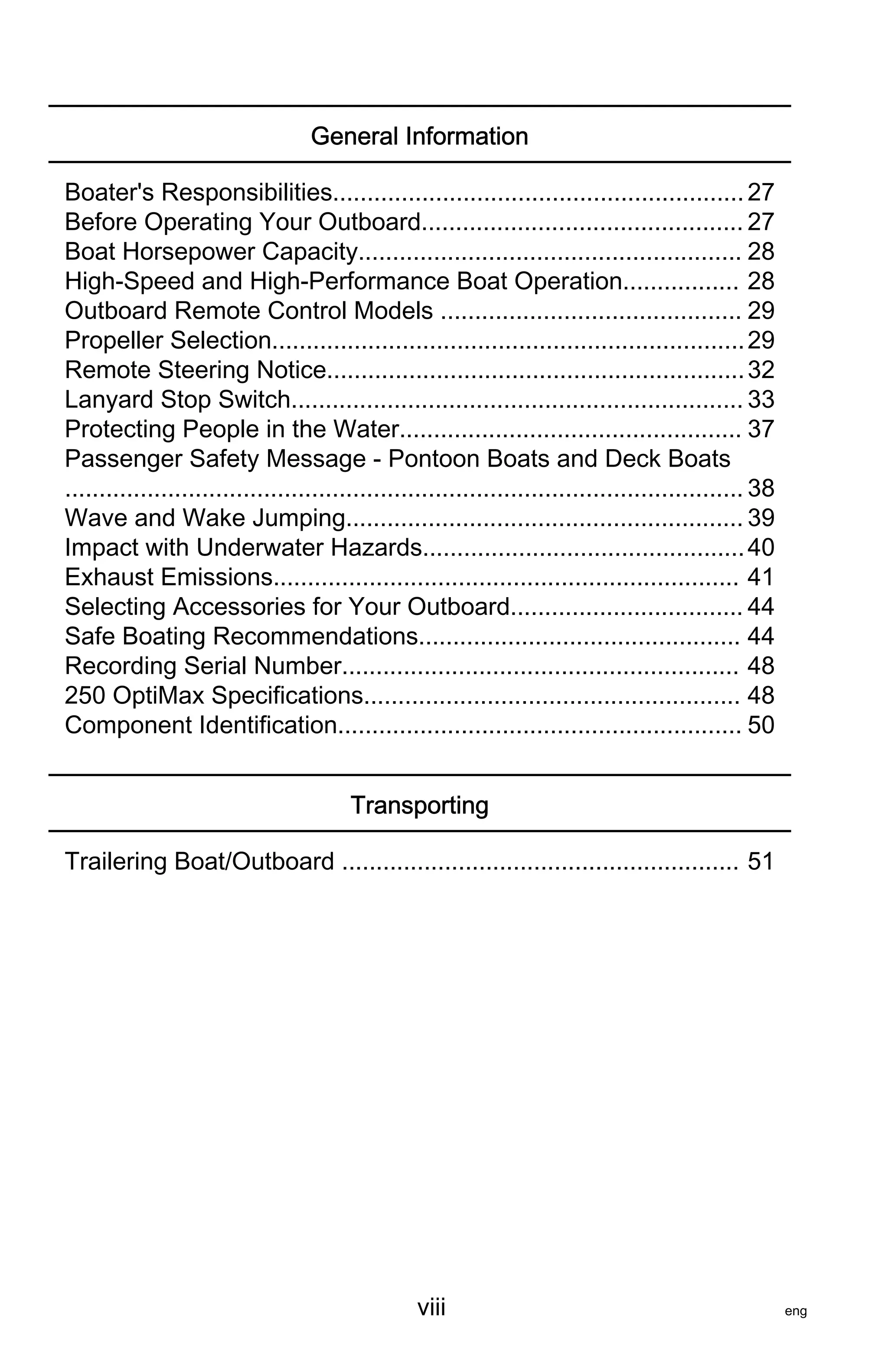 Mercury 250 Optimax Manual | PDF | Chemistry | Science