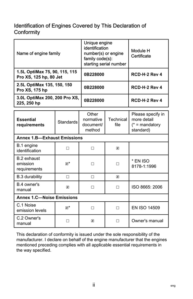 Mercury 250 Optimax Manual | PDF | Chemistry | Science