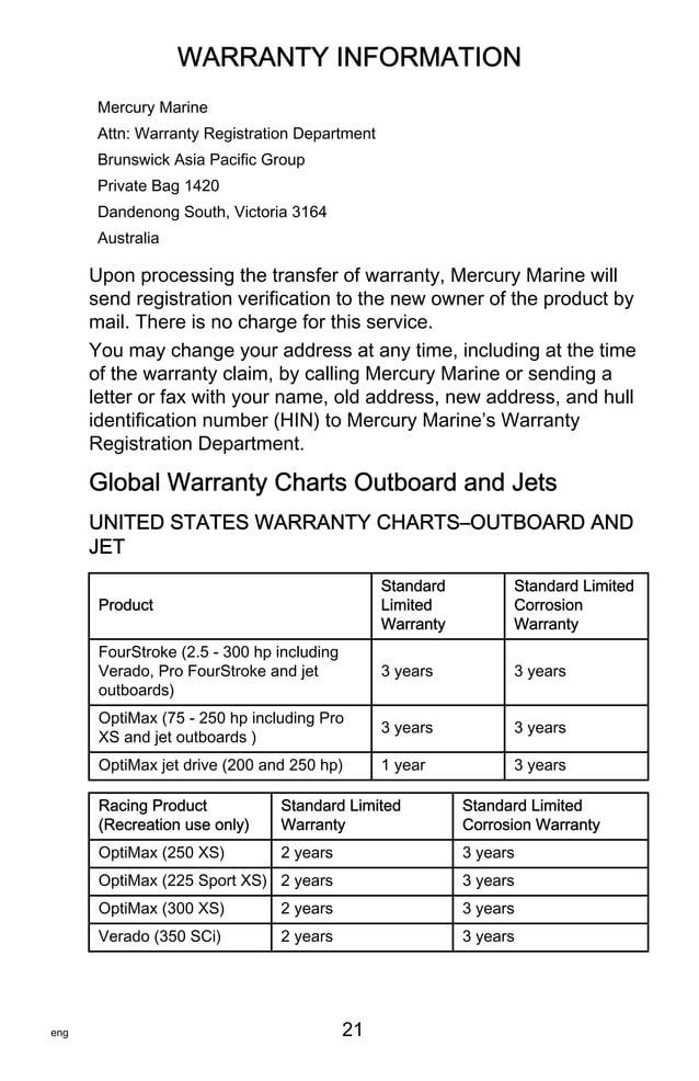 Mercury 250 Optimax Manual | PDF