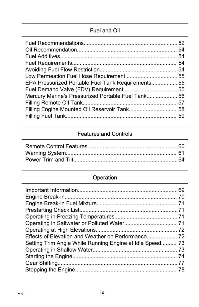 Mercury 250 Optimax Manual | PDF | Chemistry | Science
