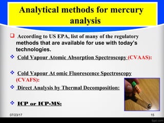 AA / Mercury analysis | PPT