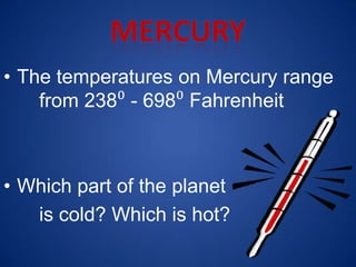 Mercury and venus lesson | PPTX