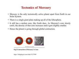Crater Mapping and Recognition of Faults on Mercury | PPTX