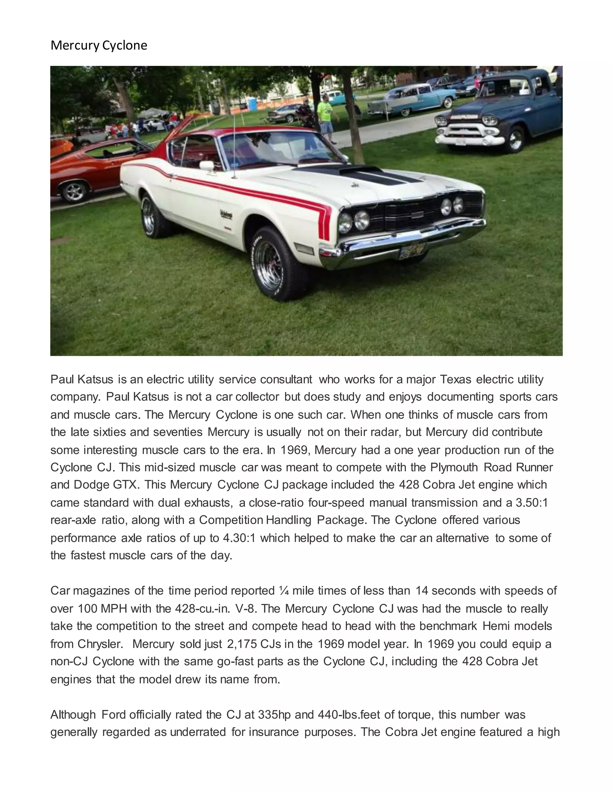 Mercury Cyclone - by Paul Katsus | DOCX