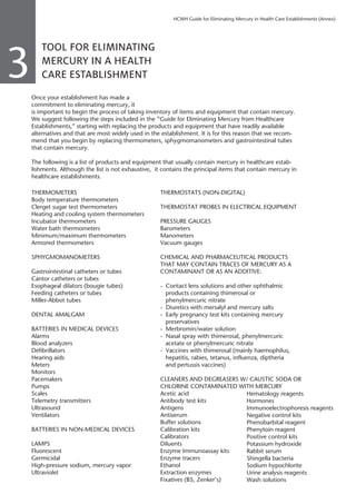 Mercury Elimination guide for Hospitals | PDF