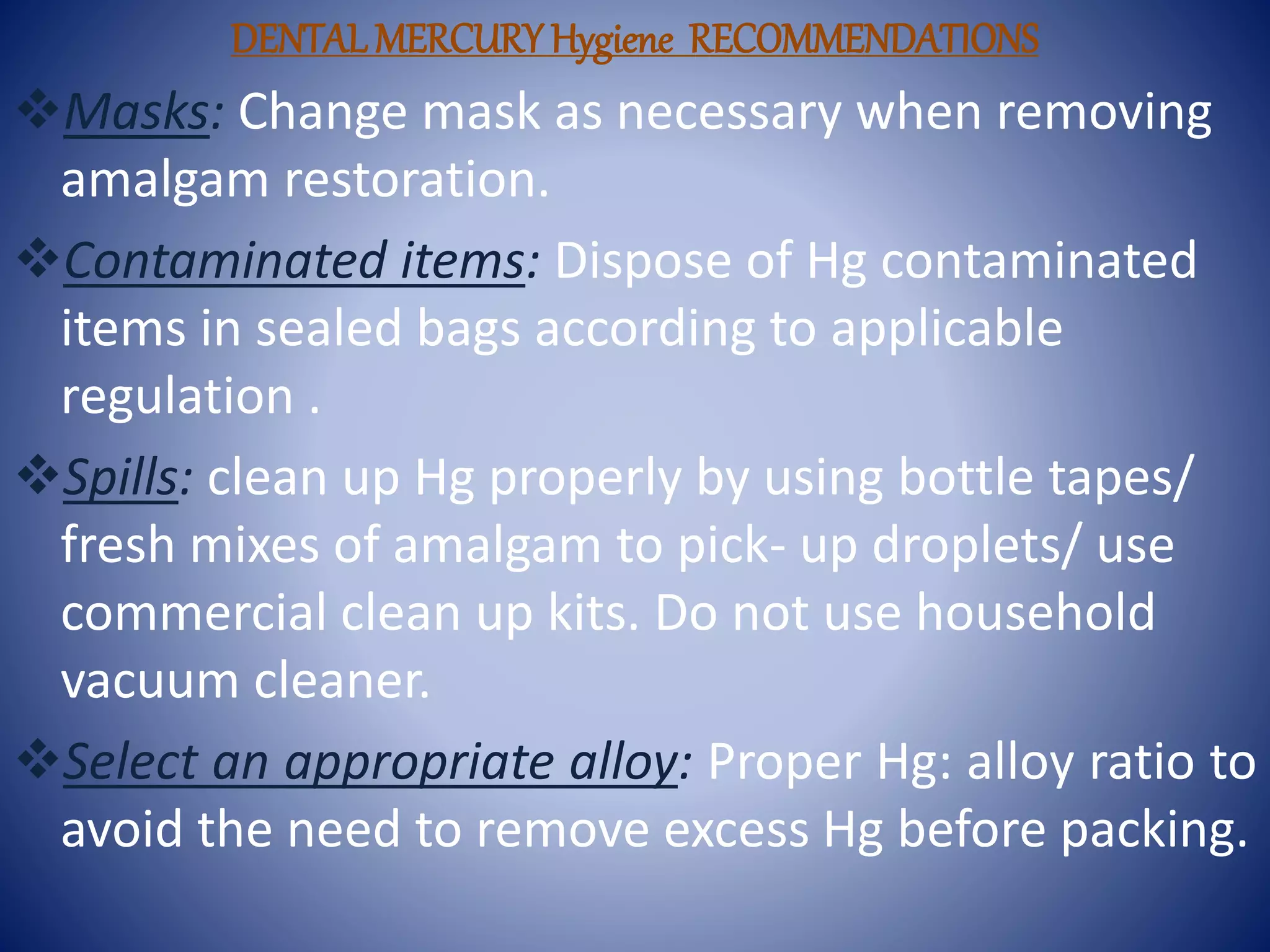 Mercury hazards and toxicity | PPTX