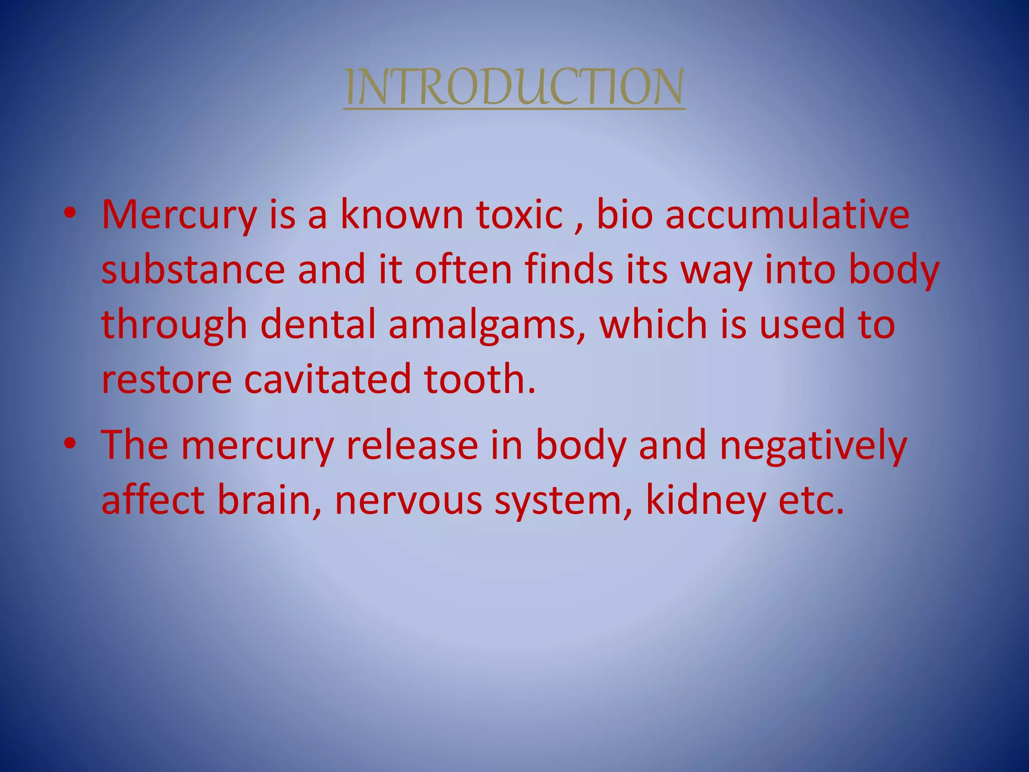 Mercury hazards and toxicity | PPTX