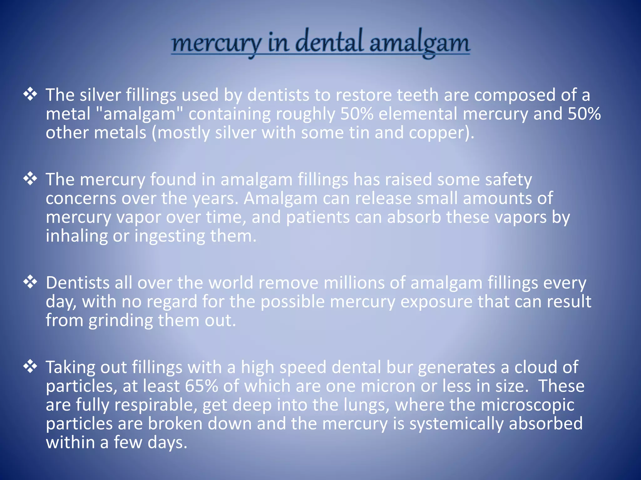 Mercury hazards and toxicity | PPTX