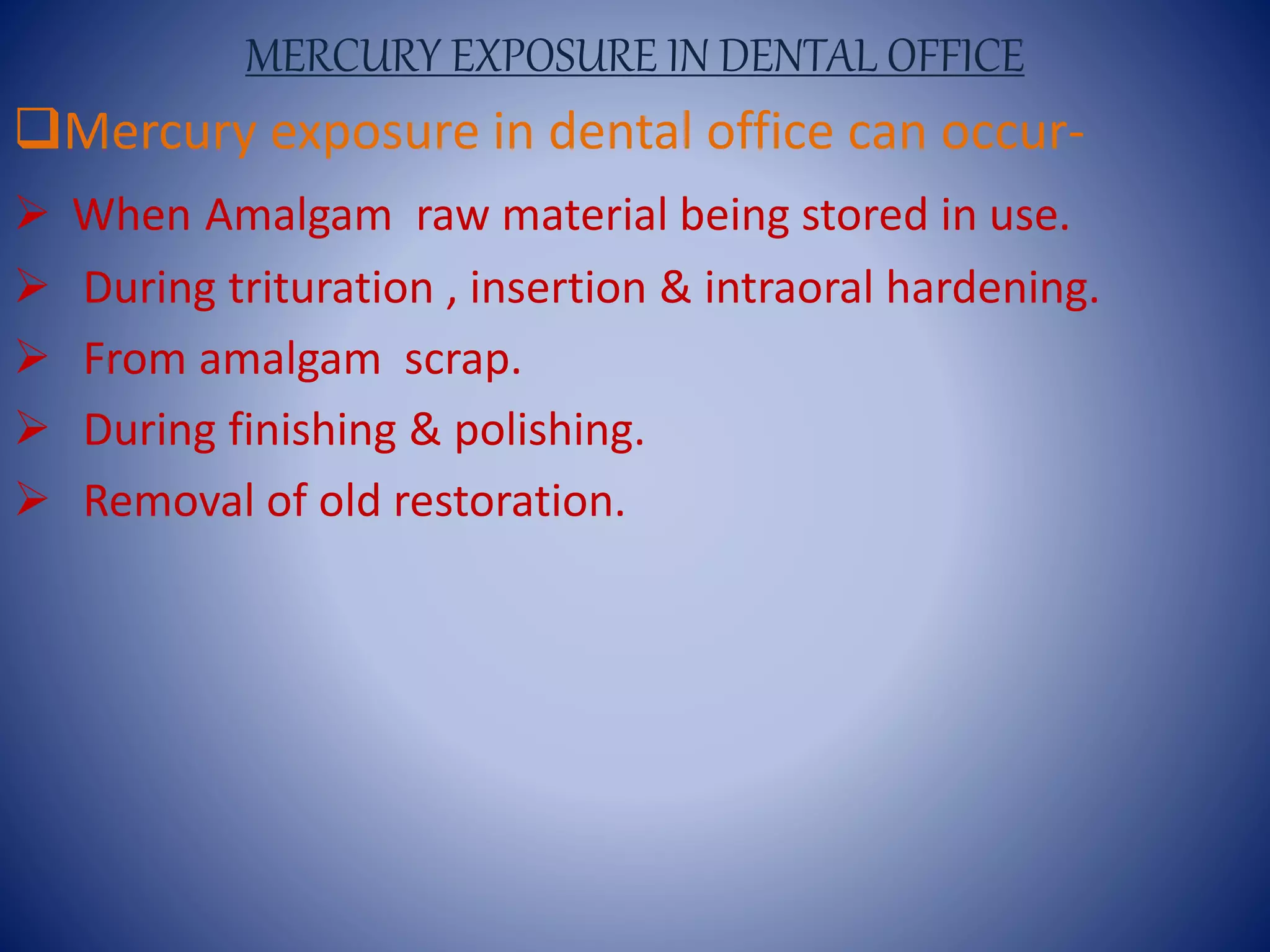 Mercury hazards and toxicity | PPTX