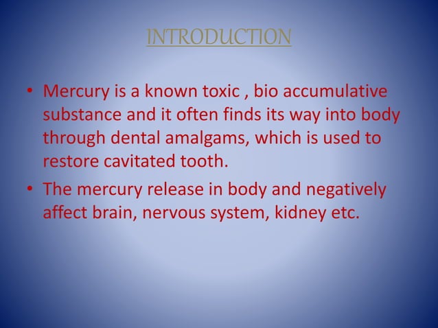 Mercury hazards and toxicity | PPTX