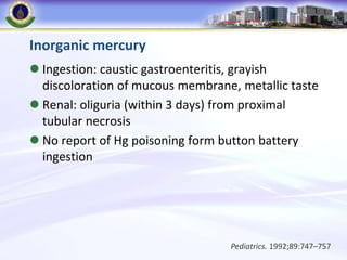 Mercury(hg) poisoning | PPTX