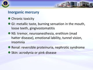 Mercury(hg) poisoning | PPTX