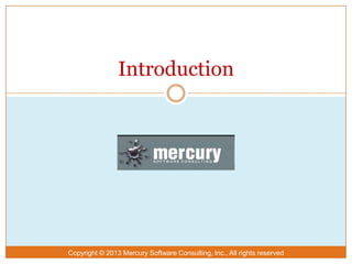 Mercury Introduction | PPTX | Databases | Computer Software and ...
