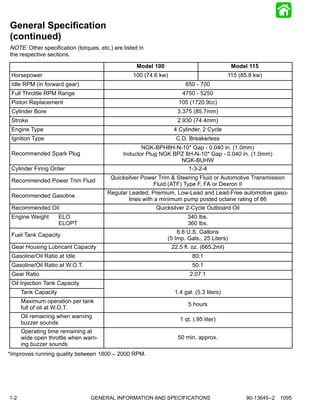 Mercury mariner outboard 115 hp service repair manual | PDF