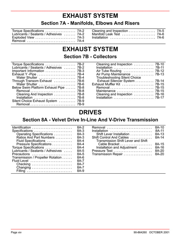 Mercury mercruiser gasoline engines 5.0 l mpi alpha and bravo service ...