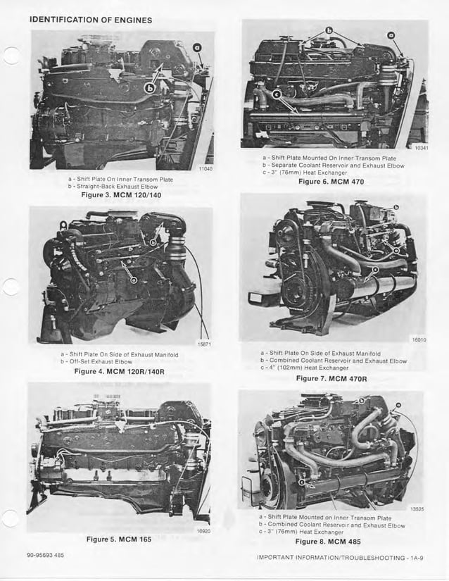 Mercury mercruiser marine engine mcm 470 service repair manual sn ...