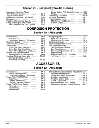 Mercury mercruiser marine engines #28 bravo sterndrives service repair ...