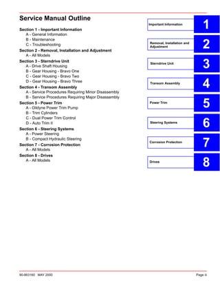 Mercury mercruiser marine engines #28 bravo sterndrives service repair ...